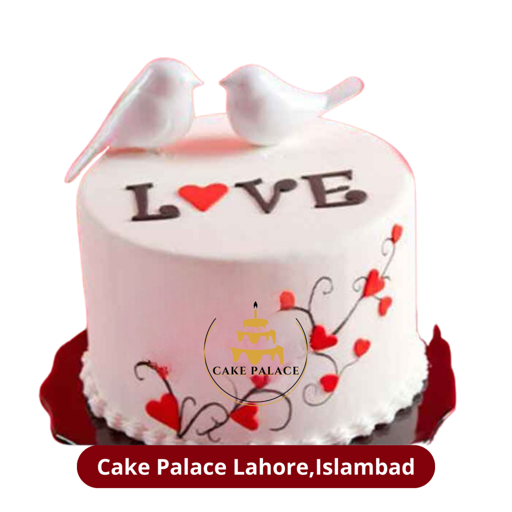 3-D FONDANT LOVE CAKE - Cake Palace