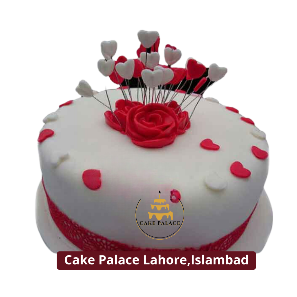 3-D FONDANT LOVE CAKE - Cake Palace