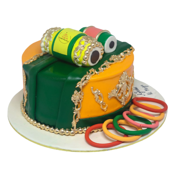 1.More Beautiful DHOLKI CAKE FOR WEDDING - Cake Palace